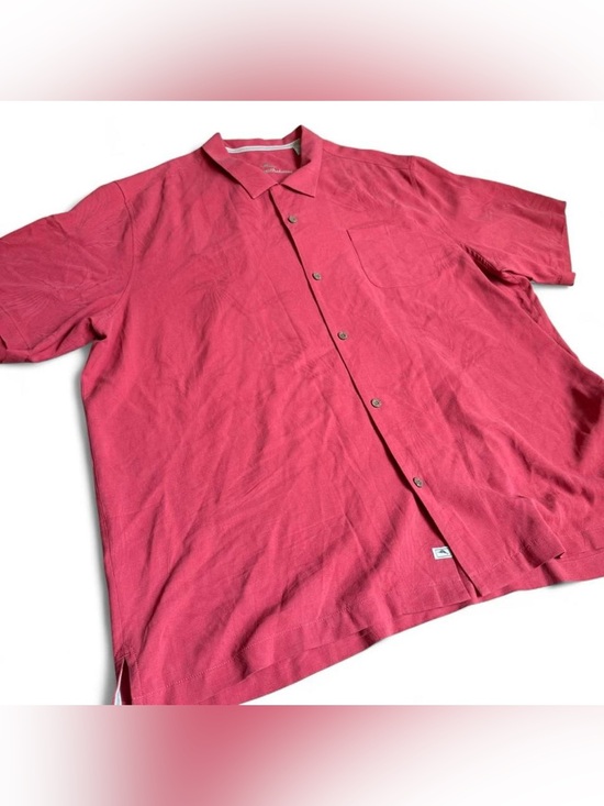 Tommy Bahama | Shirts | Tommy Bahama Subtle Jacquard Silk Palm Camp ...